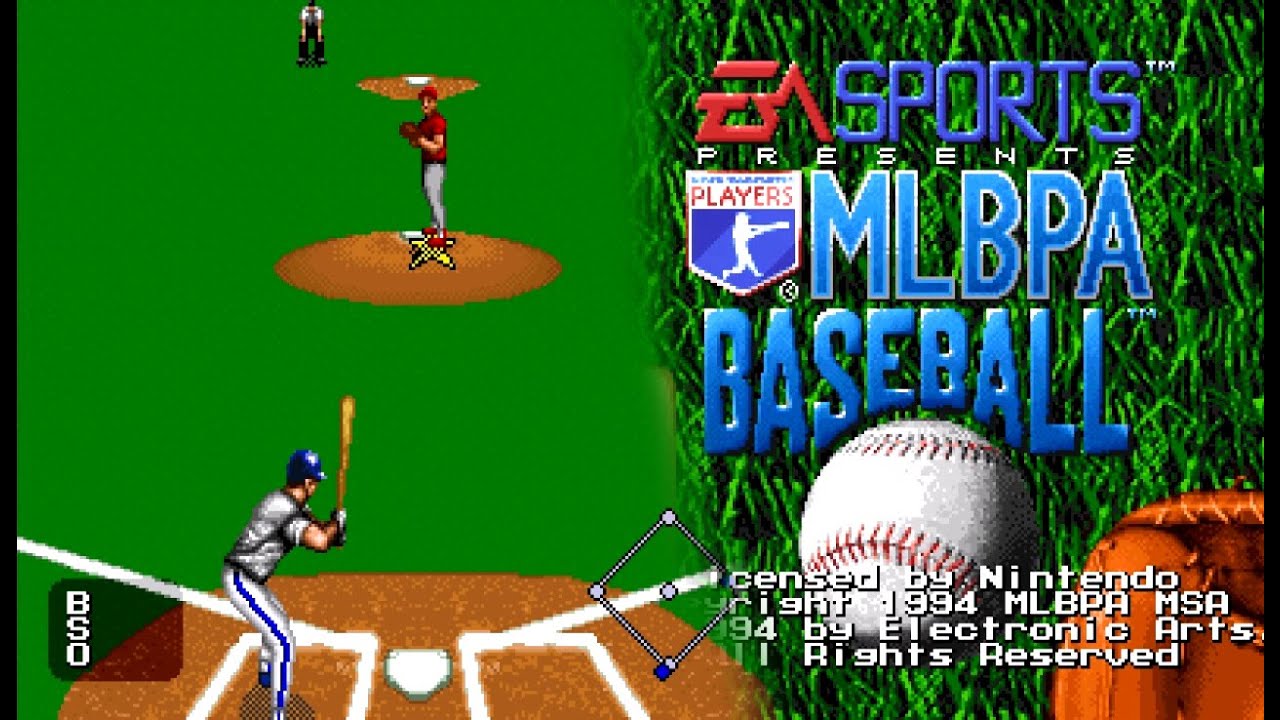 MLBPA Baseball ... (SNES) 60fps Gameplay - YouTube