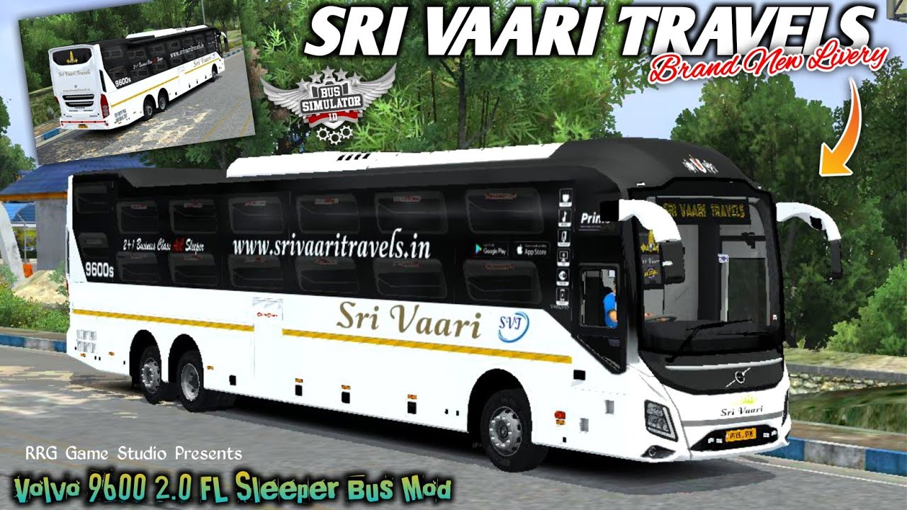 🤩🔥Sri Vaari Travels Livery for Volvo 9600 | Updated Volvo 9600 2.0 FL ...