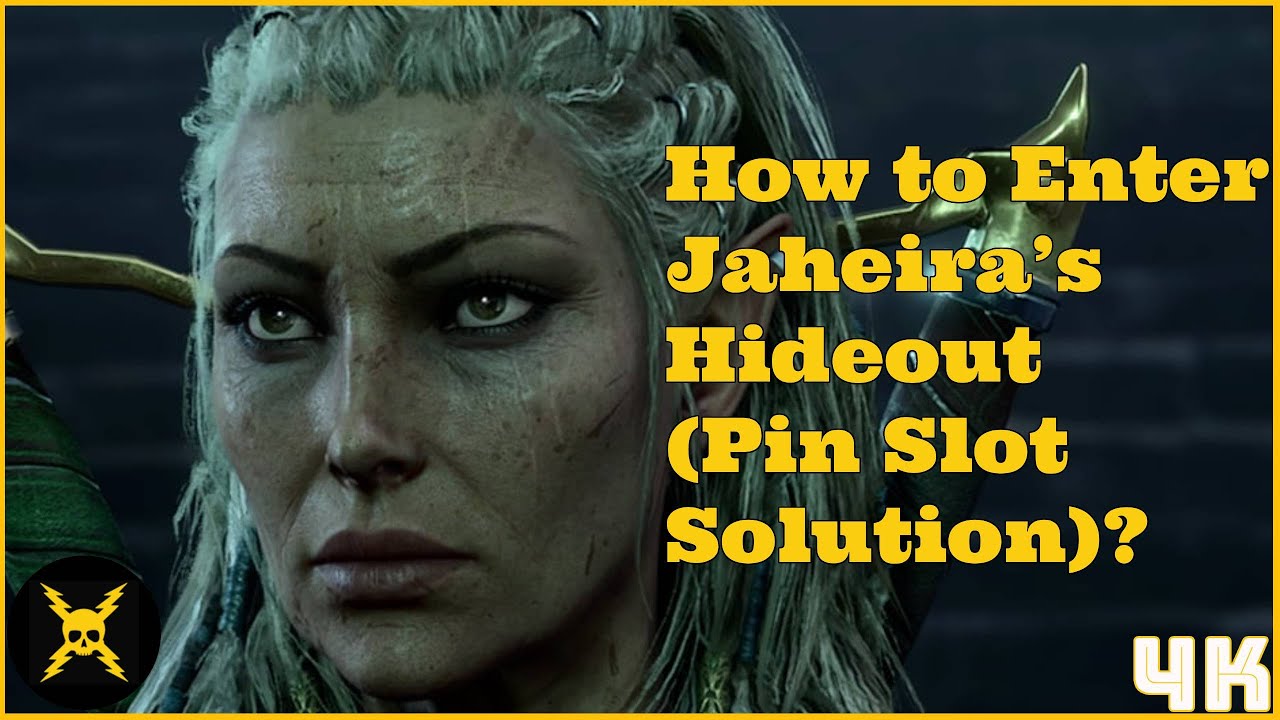 Baldur's Gate 3: How to Enter Jaheira’s Hideout (Pin Slot Solution) in ...