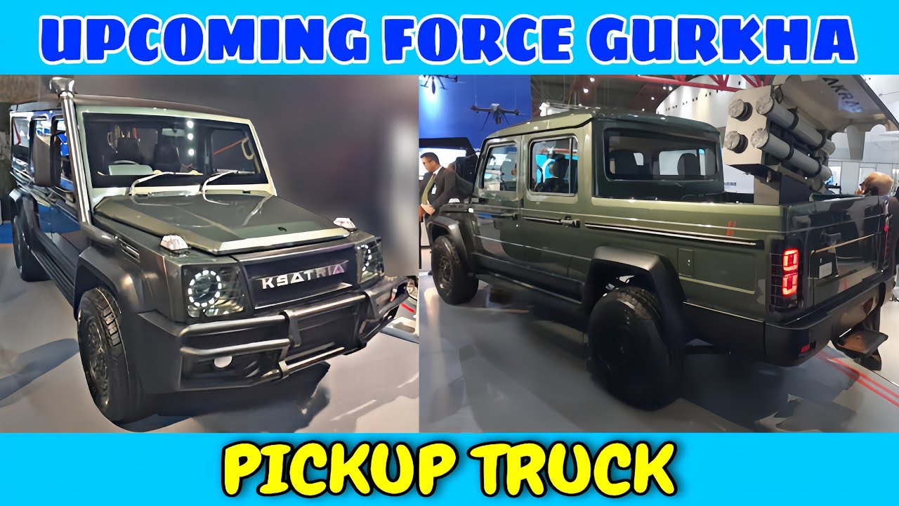 Force Gurkha pickup truck upcoming in India 🇮🇳 2024 - YouTube