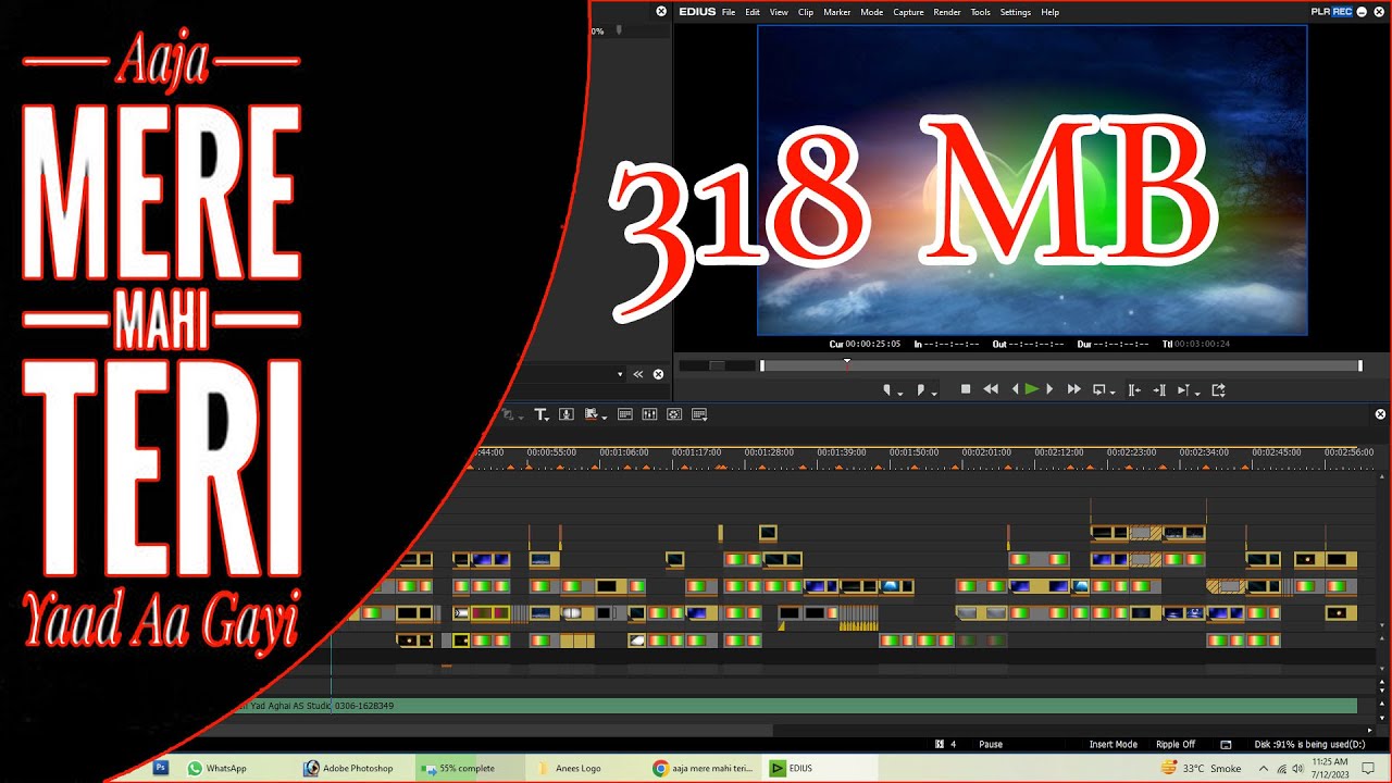 Aaja Mere Mahi Teri Yad Aghai Running Online Song Edius 7,8.9,10X ...