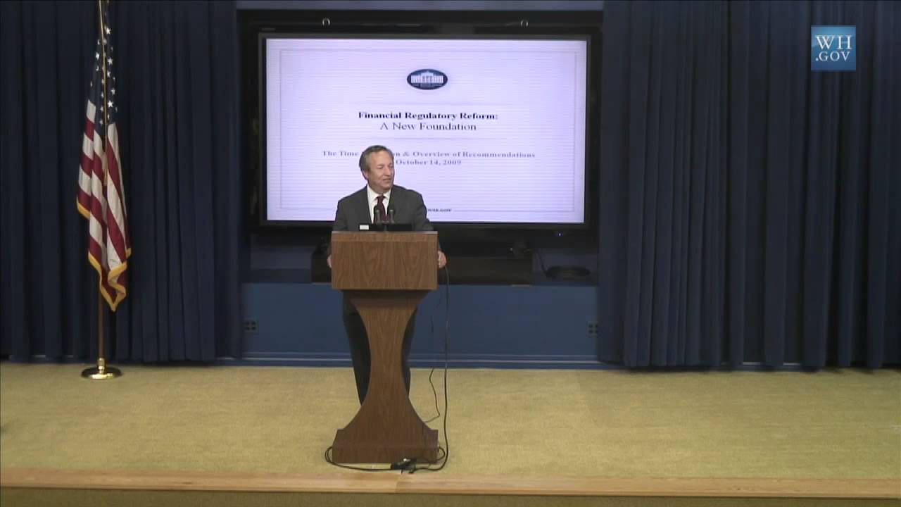 Lawrence Summers at a Meeting on Financial Reform October 14, 2009 ...