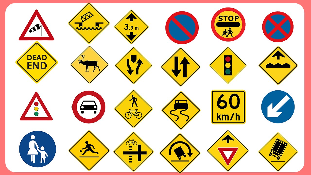US Road Signs Flashcards: 45+ Signs for DMV Permit Test Memorization ...