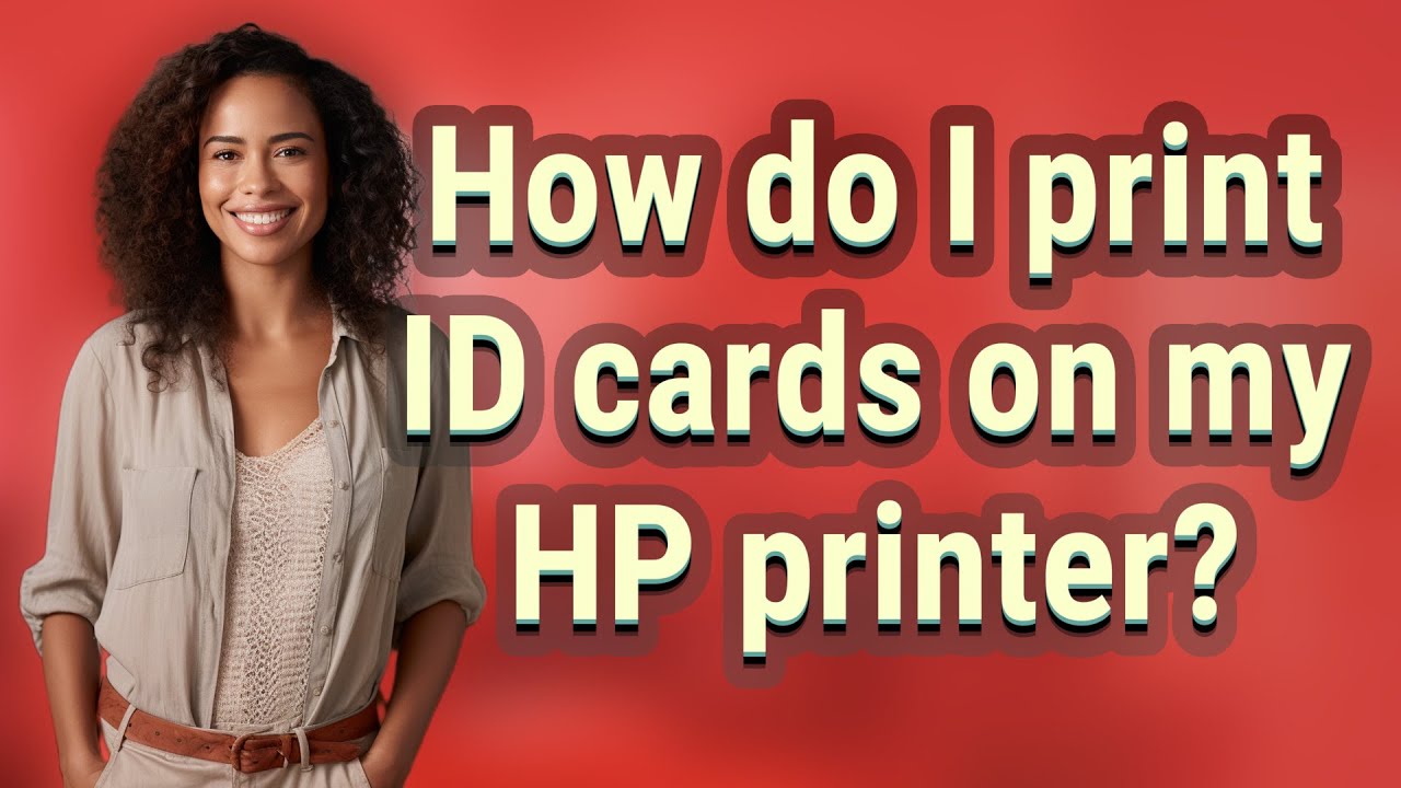 How do I print ID cards on my HP printer? - YouTube