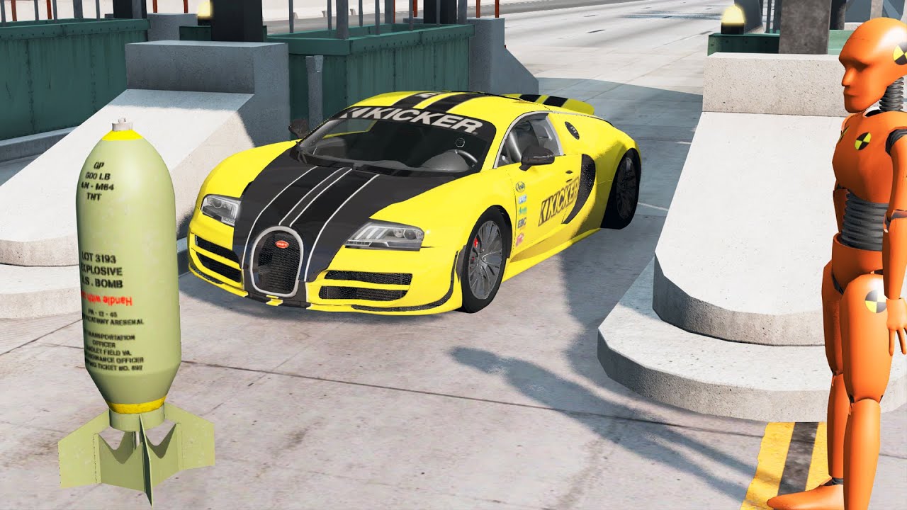 Cars vs Nuclear Bombs | BeamNG Drive - YouTube