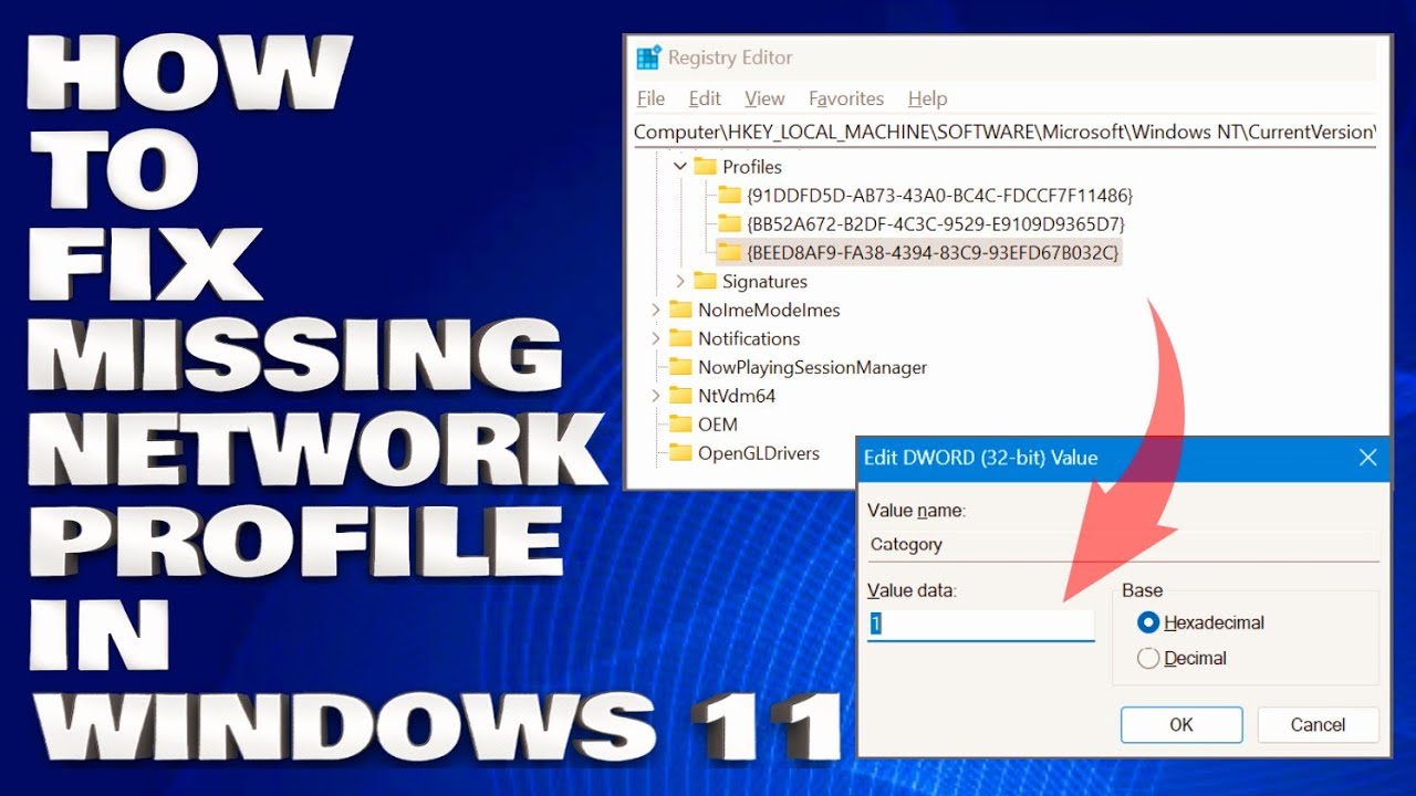 How To Fix Missing Network Profile in Windows 11/10 [Solution] - YouTube