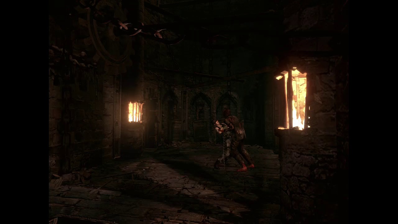 Resident Evil HD Defeat Elder Crimson Head only with knife. - YouTube