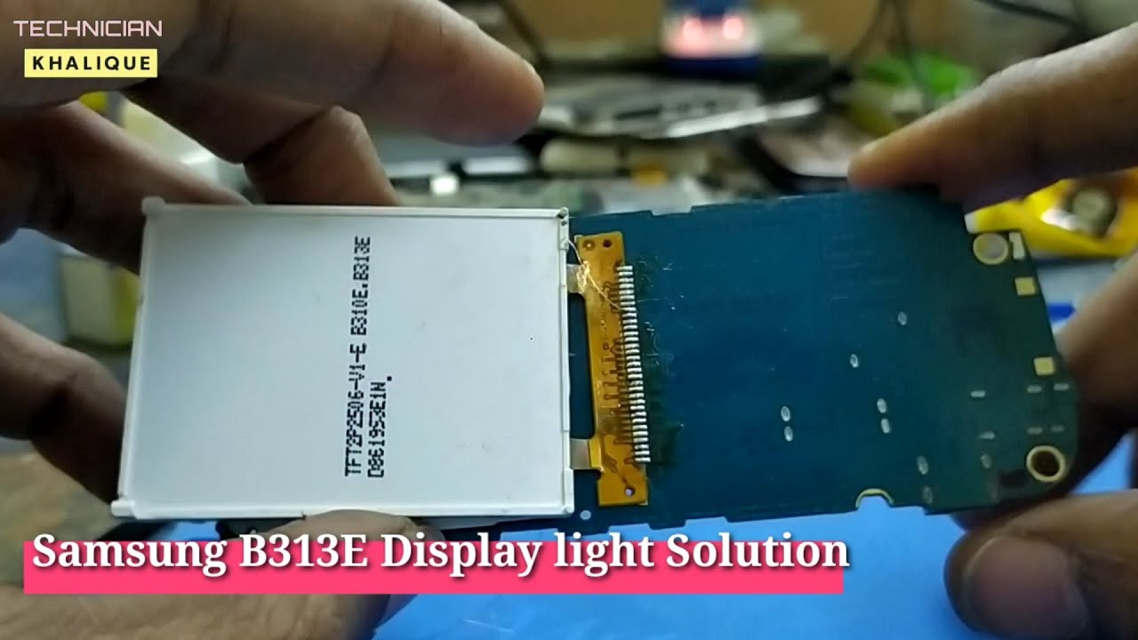 samsung b313e display light solution - YouTube