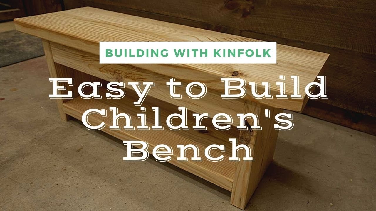 Easy DIY Children's Bench - YouTube