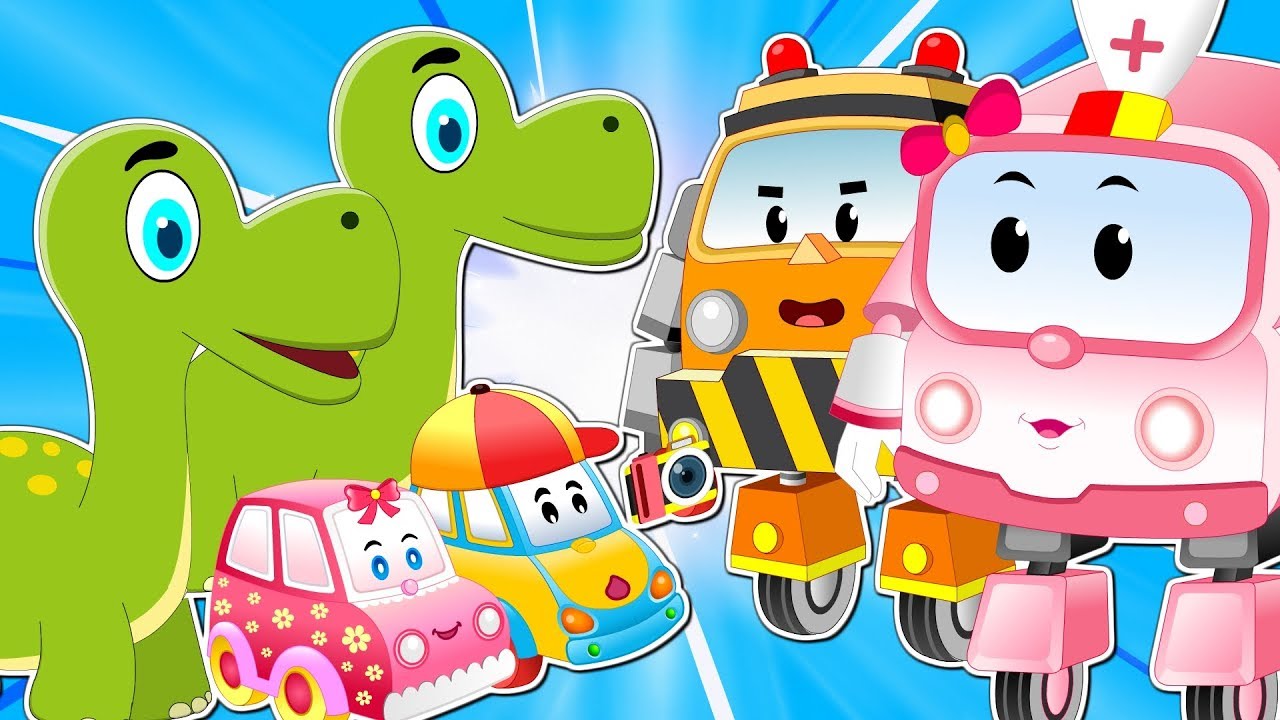 Dinosaurs Cartoon for children Rescue by Super5 Squad Team - video for ...