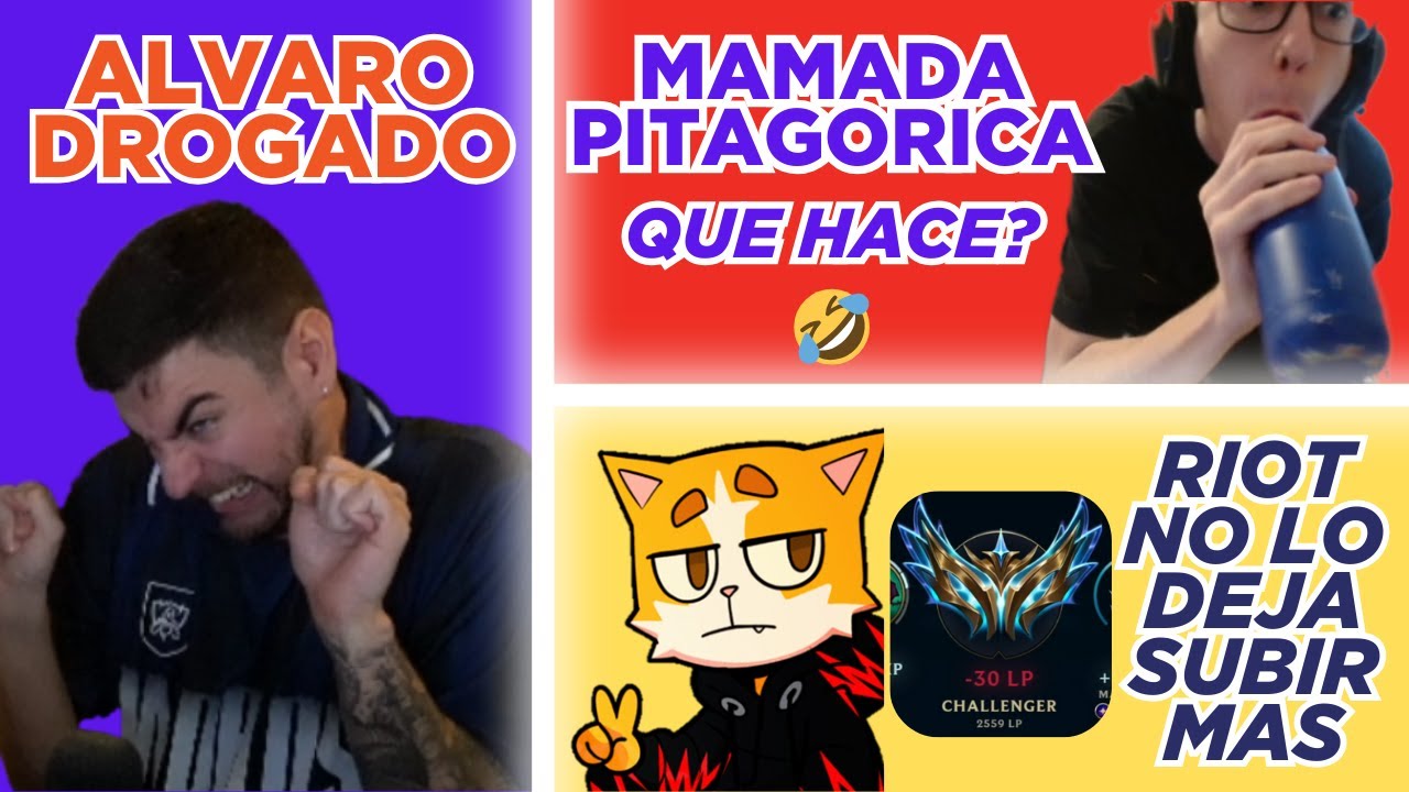 ALVARO DR0G4DO EN DIRECTO 🤣 - MAM4D4 PITAGORICA XD - Mejores Momentos ...