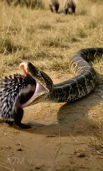 🐍💥 Snake vs Hedgehog – Shocking Moment Caught on Camera, #animals # ...