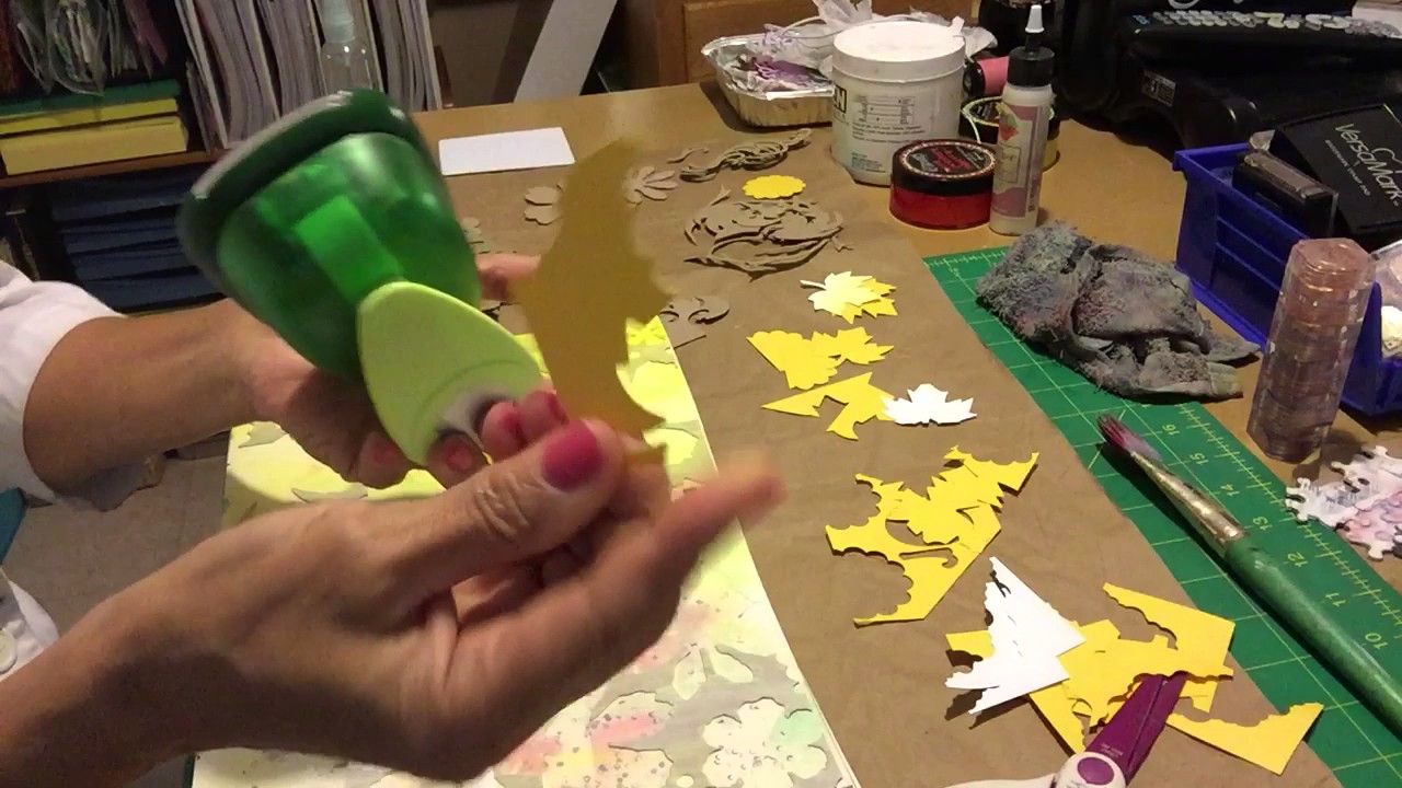 Leftover scrapes paper from punches & dies: recycled - YouTube