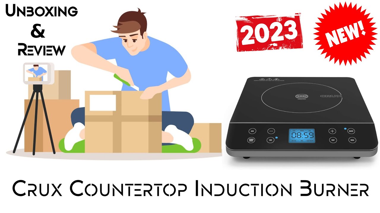 Unboxing and Review - Crux Countertop Induction Burner Smart Touch LCD ...