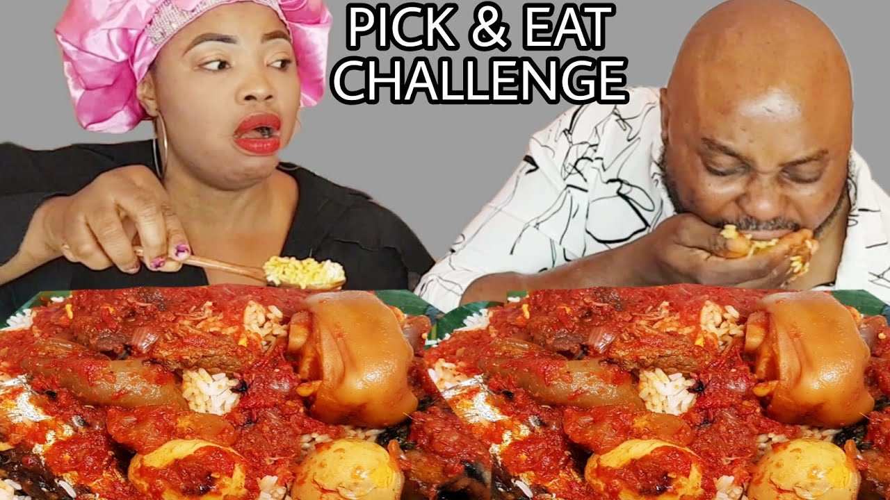 *HILARIOUS* PICK AND EAT CHALLENGE | DELICIOUS BUKA STEW WITH WHITE ...