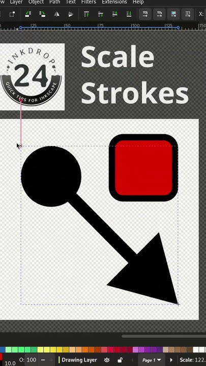 Scale Strokes - Inkscape Inkdrop - YouTube