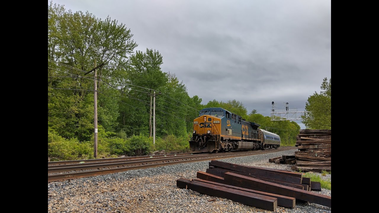 CSX W008-22 FRA Train chase from Haverhill MA to Plaistow NH plus a friendly crew! May 23rd 2025 ...