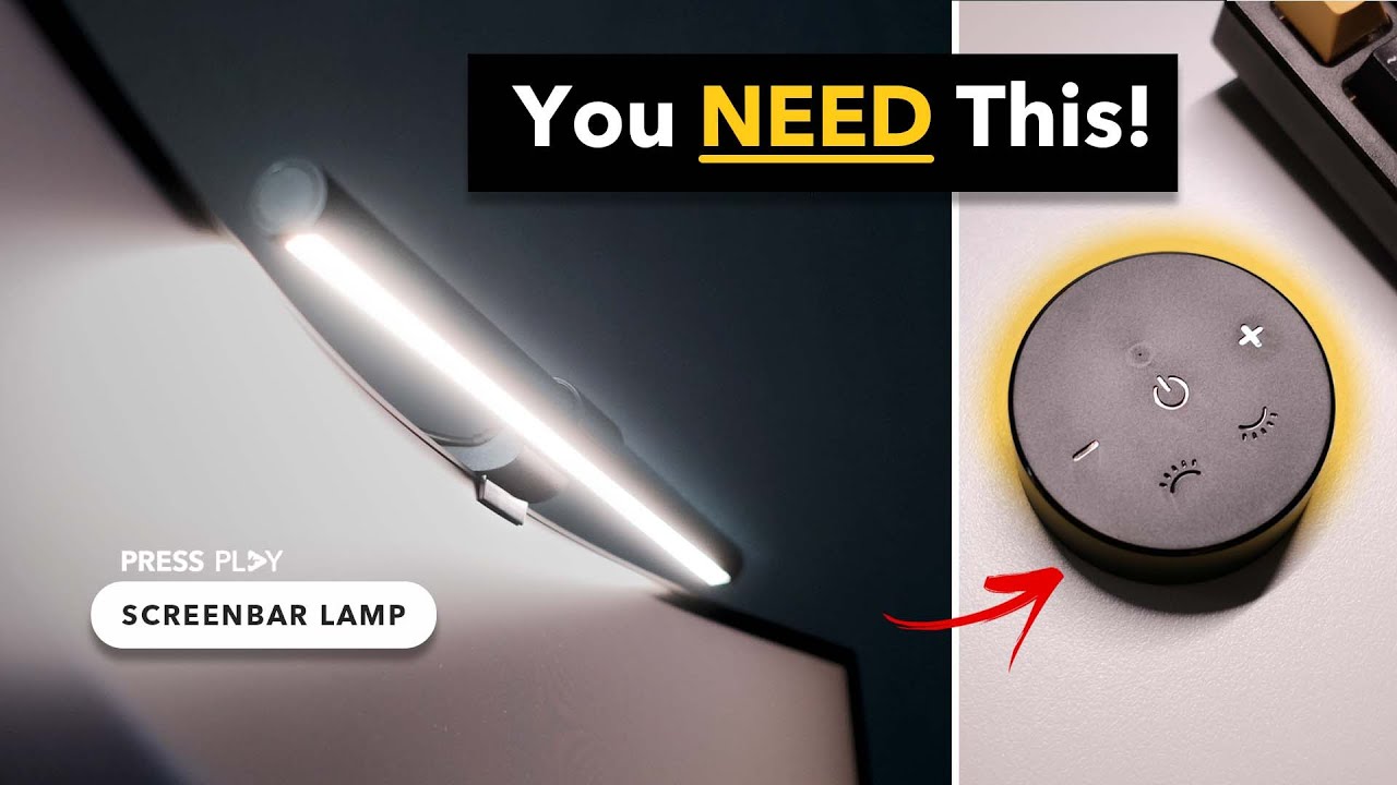 Press Play Screenbar Monitor Lamp w/ Puck Controller | WAJIB punya di ...