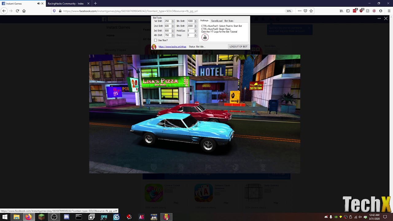 RacingHacks Community VIP Rush Racing 2 Race Bot! - YouTube