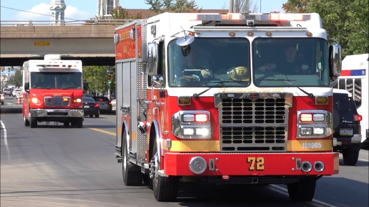 PFD Squad 72 and Squad 72A Responding - YouTube