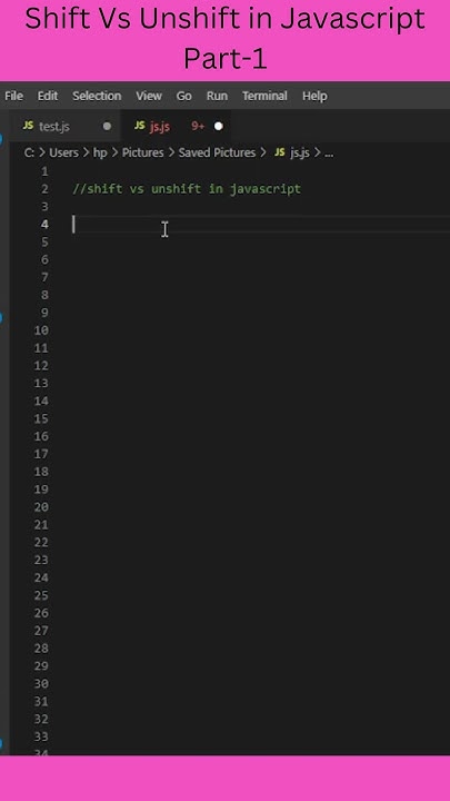 Must Know Javascript Array Shift Vs Unshift Concept Part 1 Shorts Youtubeshorts Hindi Youtube