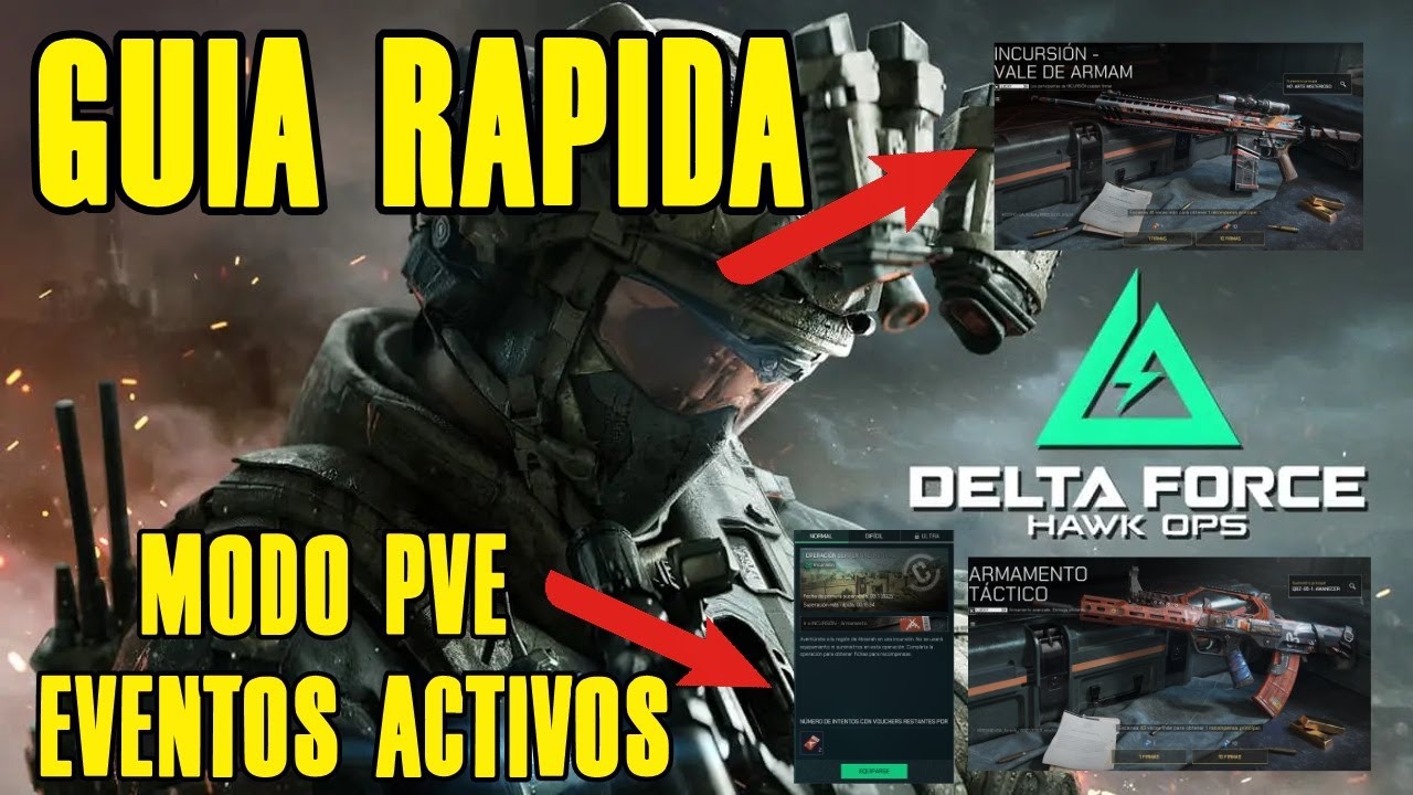 GUIA RAPIDA MODO PVE Y EVENTOS ACTIVOS DELTA FORCE OPERACIONES, TODO LO ...