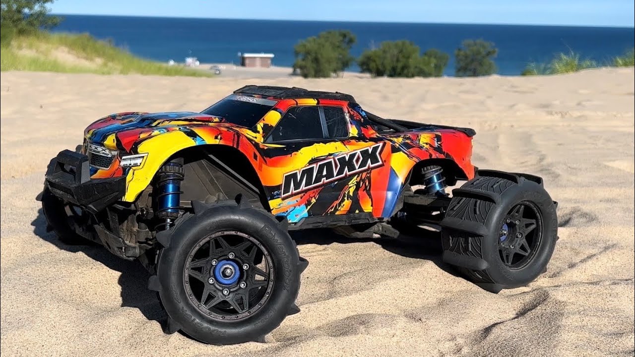TRAXXAS MAXX // DURABILITY TEST // MICHIGAN SAND DUNES - YouTube