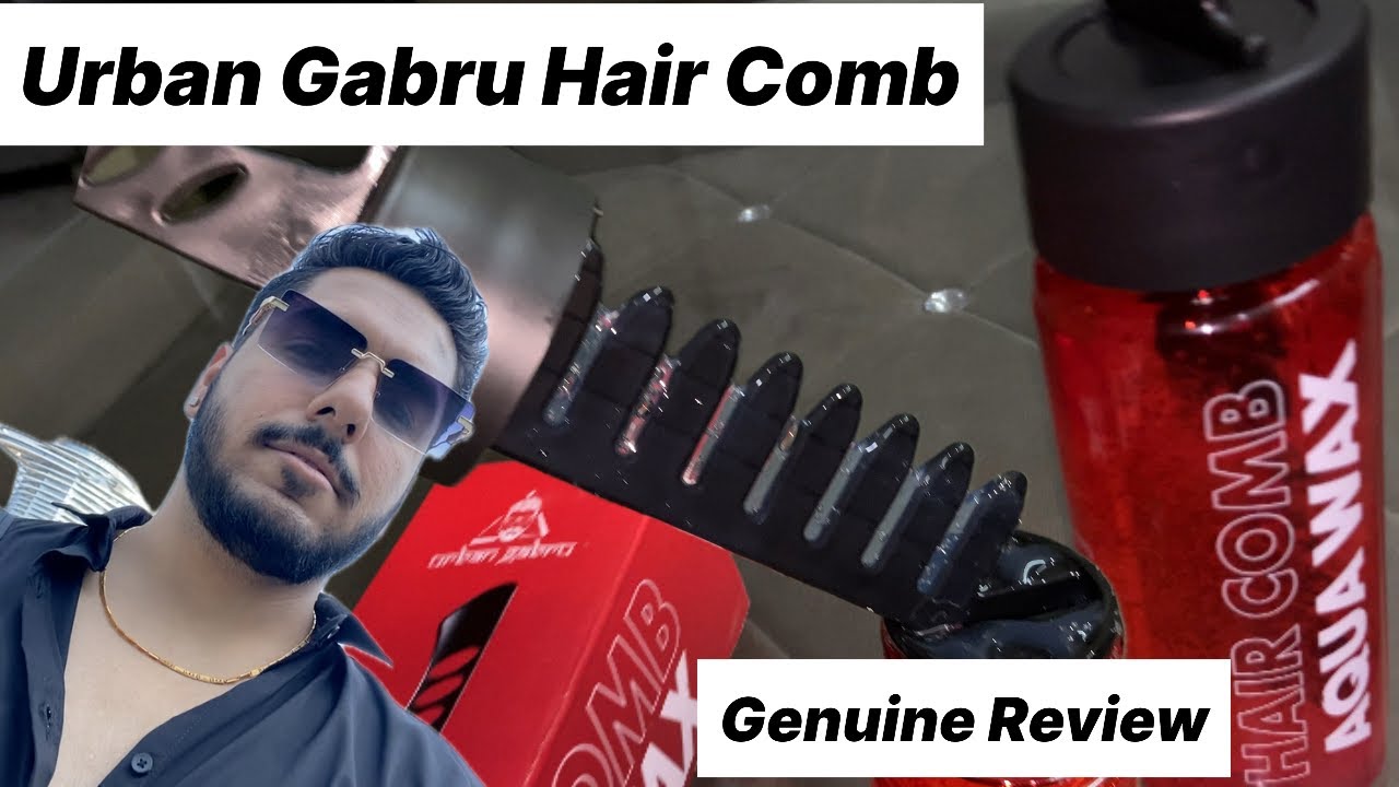 Urban Gabru Hair Comb Aqua Wax Honest Review || Aqua hair wax #hairwax ...