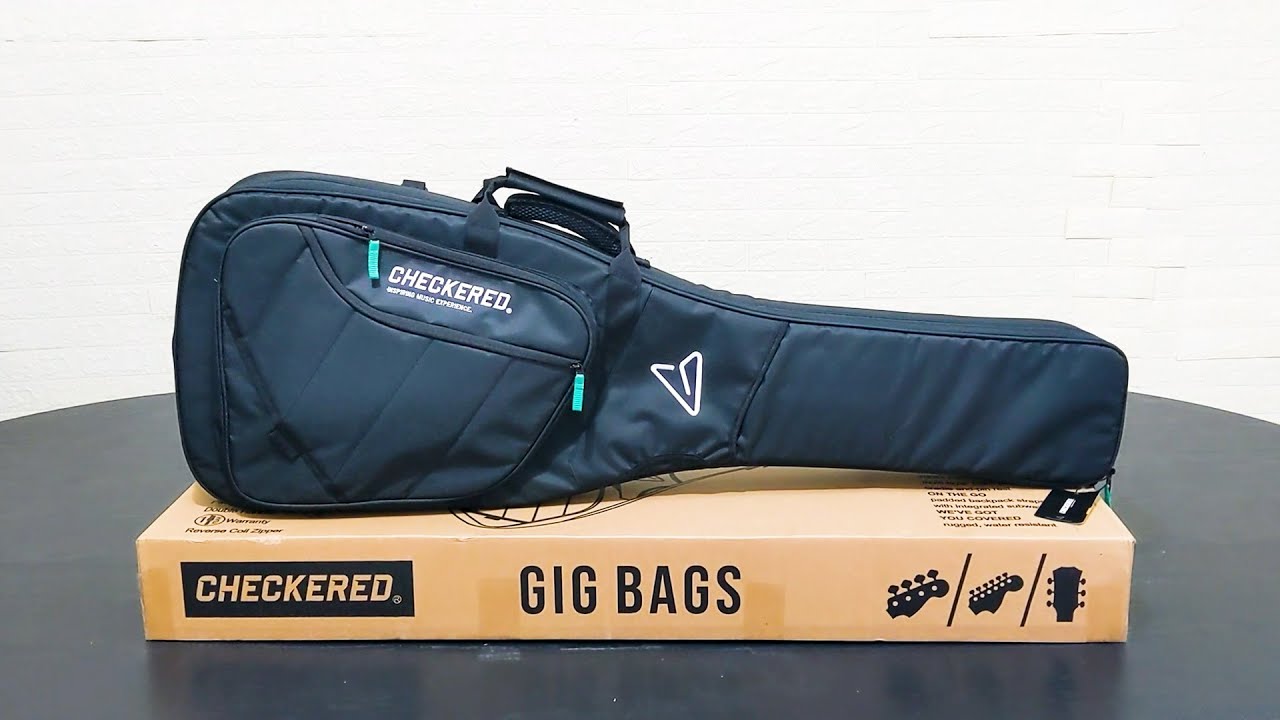 Unboxing Checkered Profesional Guitar Cases & Gig Bags - Softcase Semi ...