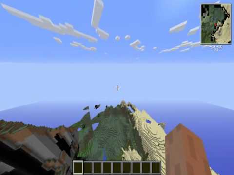 Minecraft 1.6.2 - Insane World Generation! (256 Blocks High!) (Wedge ...