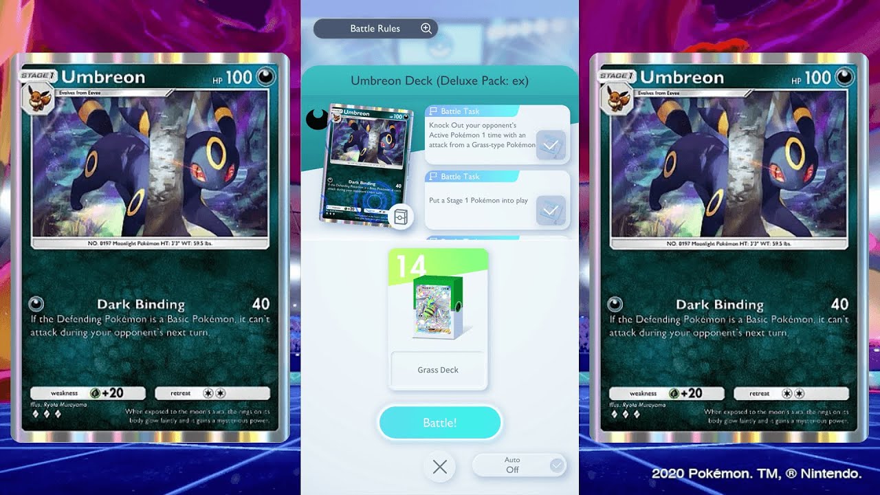 Umbreon - Step-Up Battle | Intermediate (Deluxe Pack EX) Pokémon TCG ...