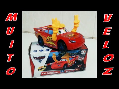 Relâmpago McQueen do Filme Carros a Pilha. Cars, Cars 2, Cars 3, Cars 4