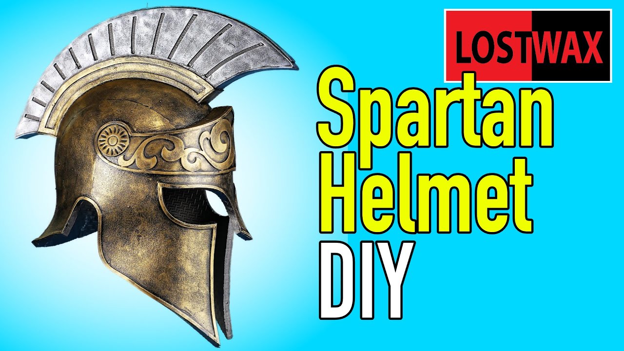 DIY Spartan Helmet. Greek Costume Helmet Made from Foam! - YouTube