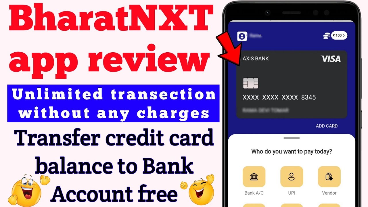 BharatNXT app review | credit card to bank transfer free | BharatNXT credit card to bank ...