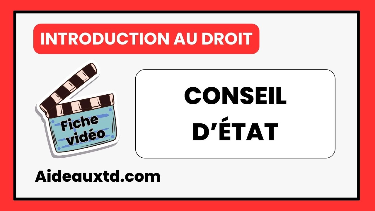 Le Conseil d'Etat (Introduction au droit) - YouTube