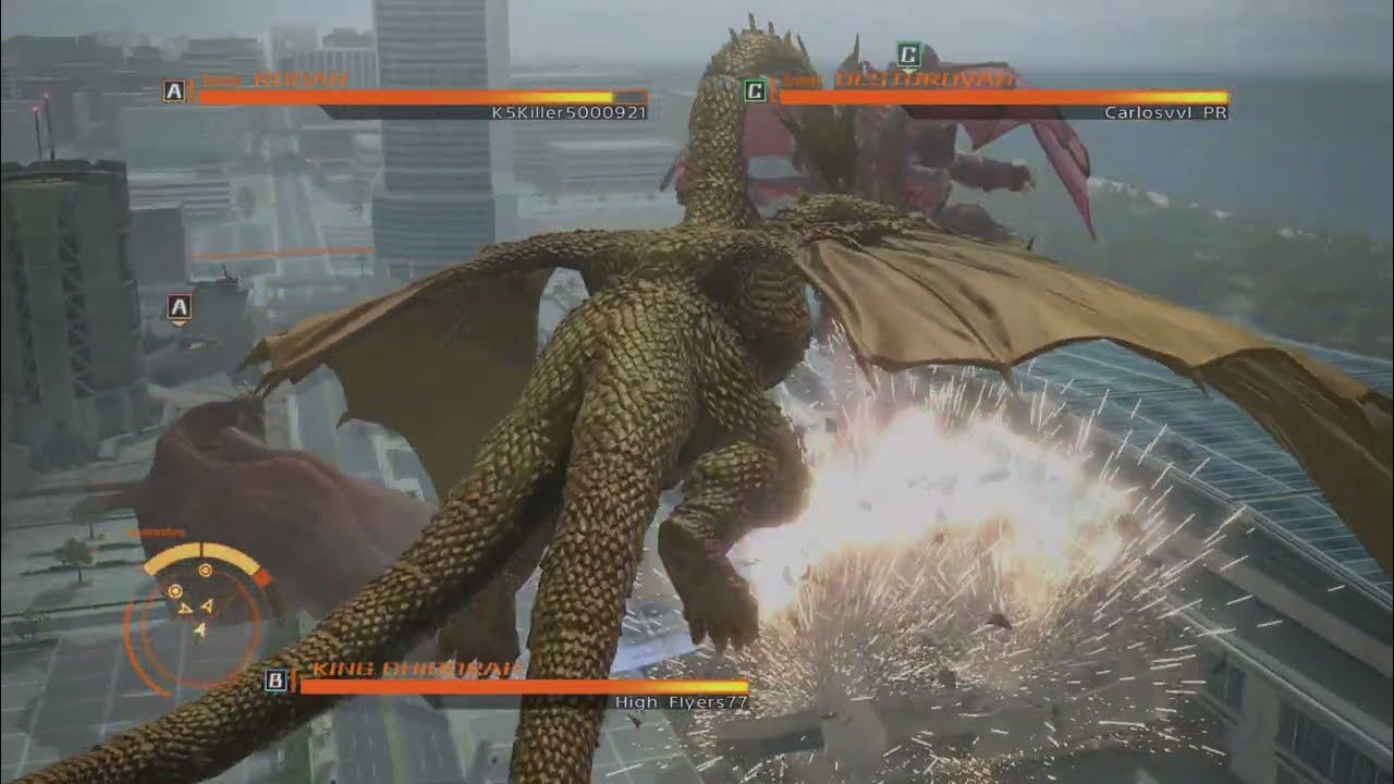 GODZILLA PS5 4K HDR - King Ghidorah vs Rodan vs Destoroyah - YouTube
