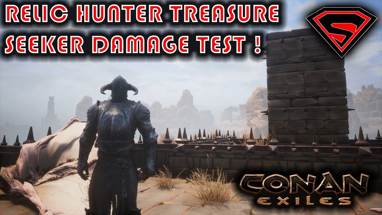 CONAN EXILES RELIC HUNTER TREASURE SEEKER THRALL DAMAGE TEST (FIGHTER ...