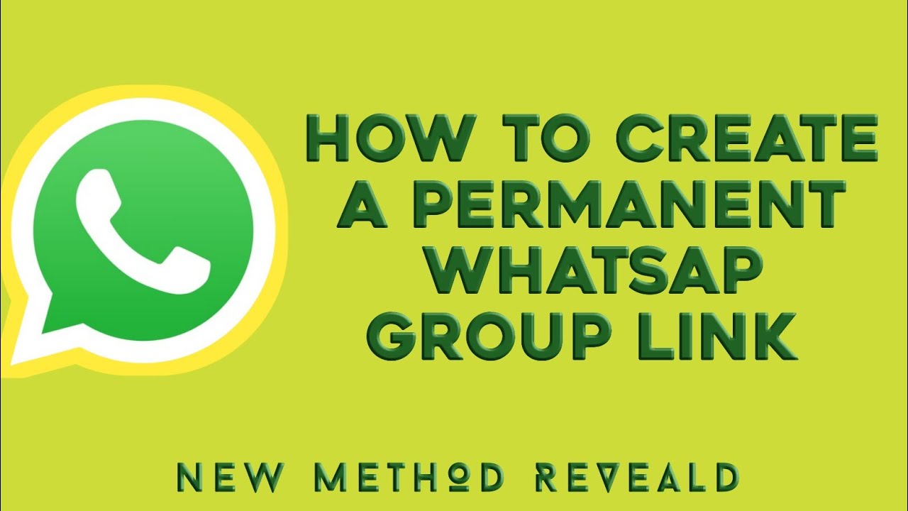 Permanent WhatsApp Group Links: How you Can Create a Permanent WHATSAP ...
