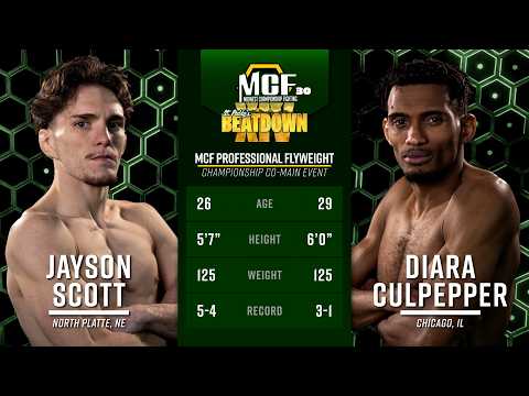 Jayson Scott vs Diara Culpepper | MCF Pro Flyweight Championship | MCF 30