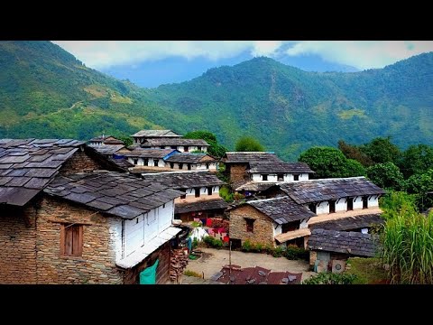 Exploring the Beauty of Nepali Mountain Village Life in Monsoon ...