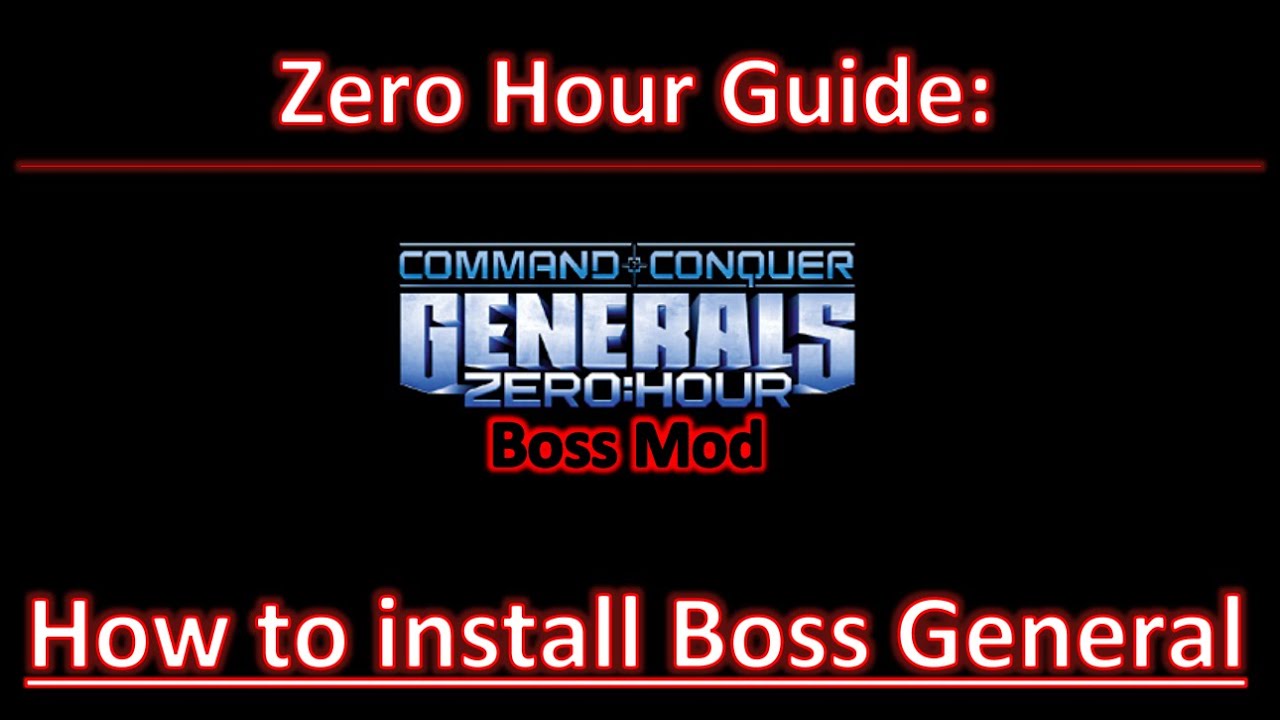 Zero Hour Guide: How to install the Boss General - YouTube