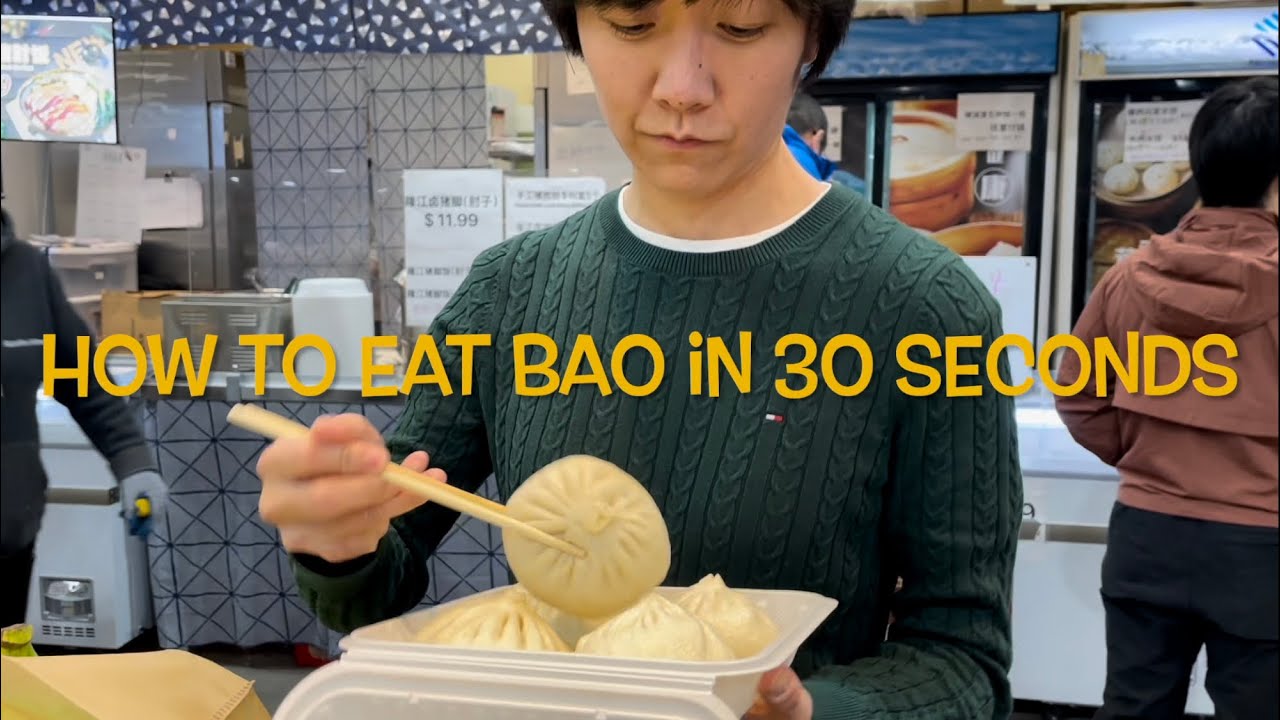 🇨🇦Vancouver| How to Eat Best Big BAOS in 30 Seconds in a Supermarket🔥 ...