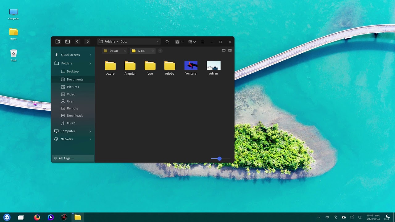 UKUI 3.0 Preview-File Manager - YouTube