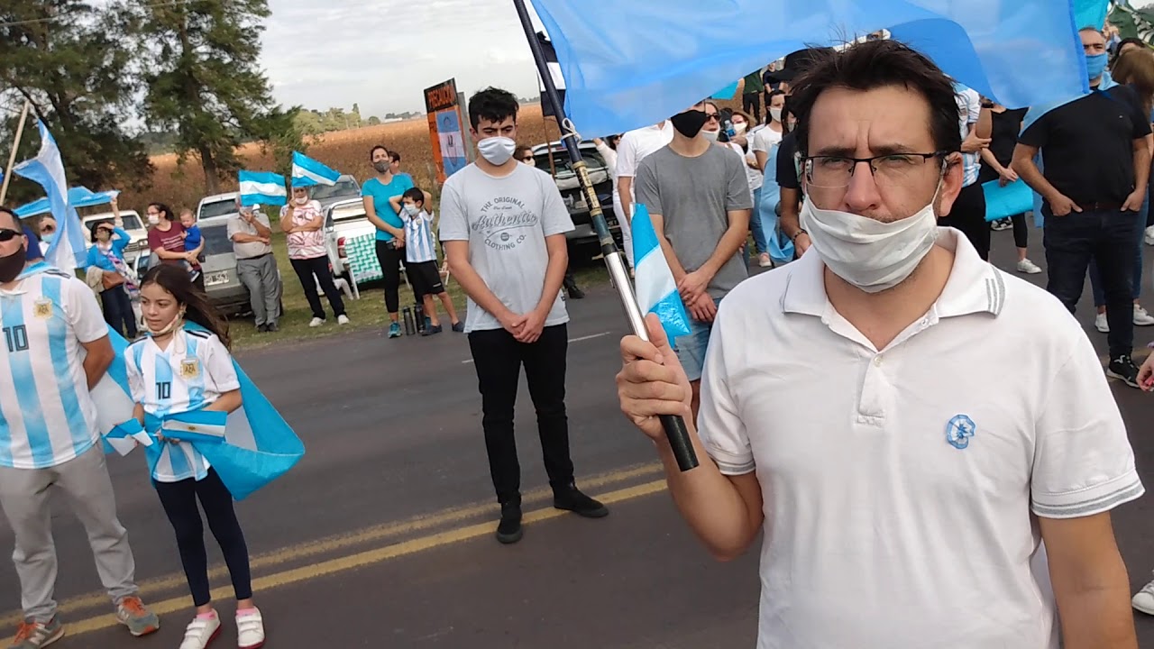 Banderazo en Avellaneda, Santa Fe. - YouTube