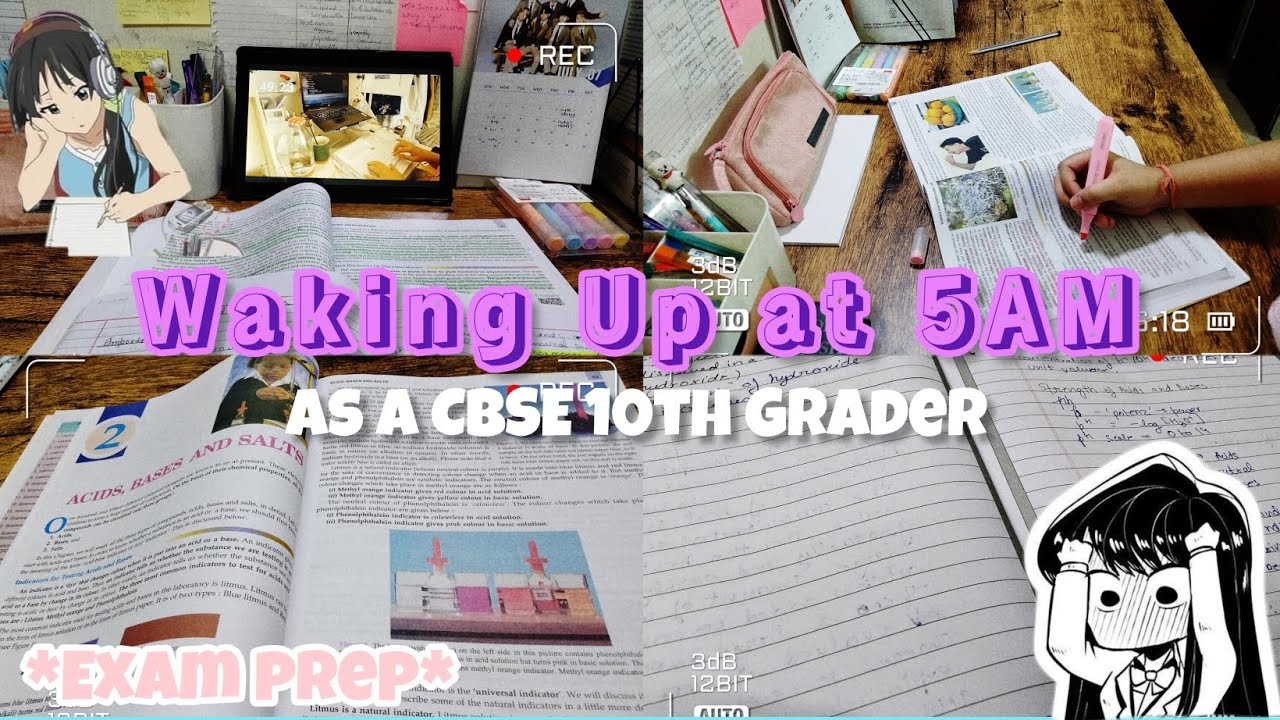 Study Vlog 🐻 Waking up At 5AM 📚*EXAM PREP* 💪😤 Note Taking, Reading, Revising, Assignments # ...