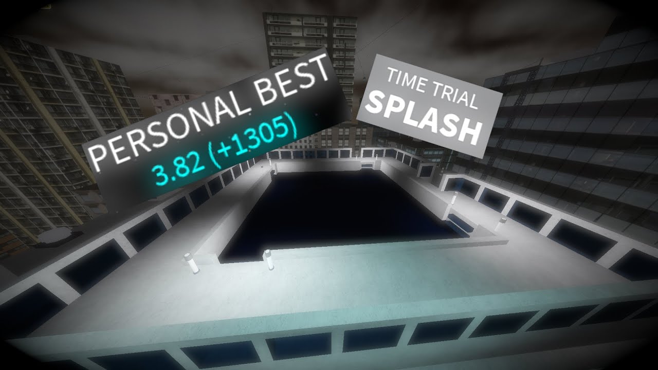 Roblox Parkour - Splash time trail in 3.82 seconds - YouTube