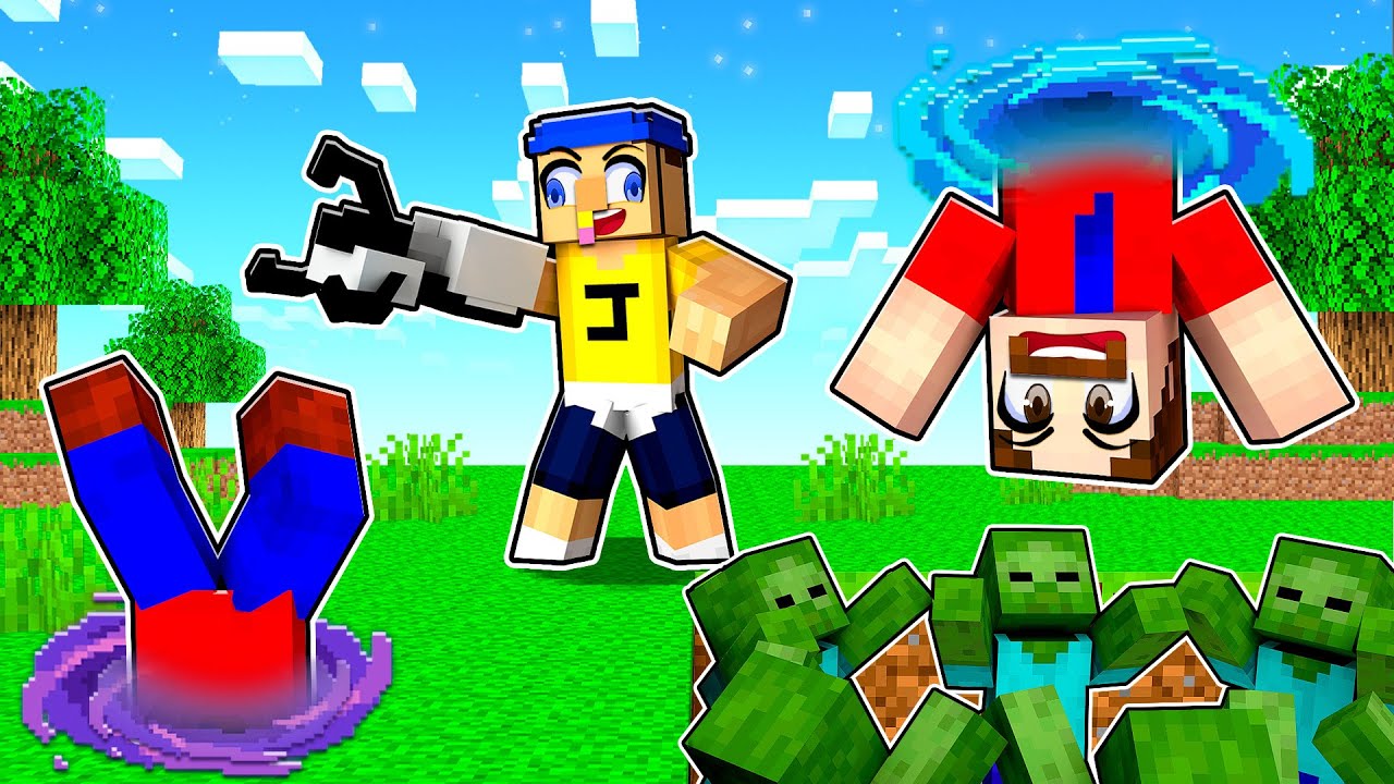 Jeffy Uses PORTALS To Prank DADDY in Minecraft! - YouTube
