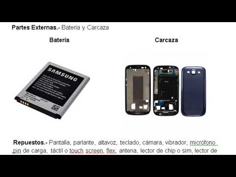 Partes internas de un celular samsung - YouTube