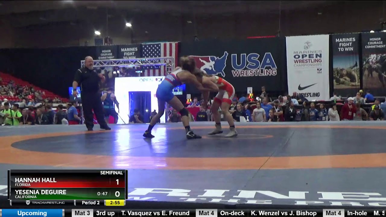 WOMEN (HS) 112 Hannah Hall Florida Vs Yesenia DeGuire California - YouTube