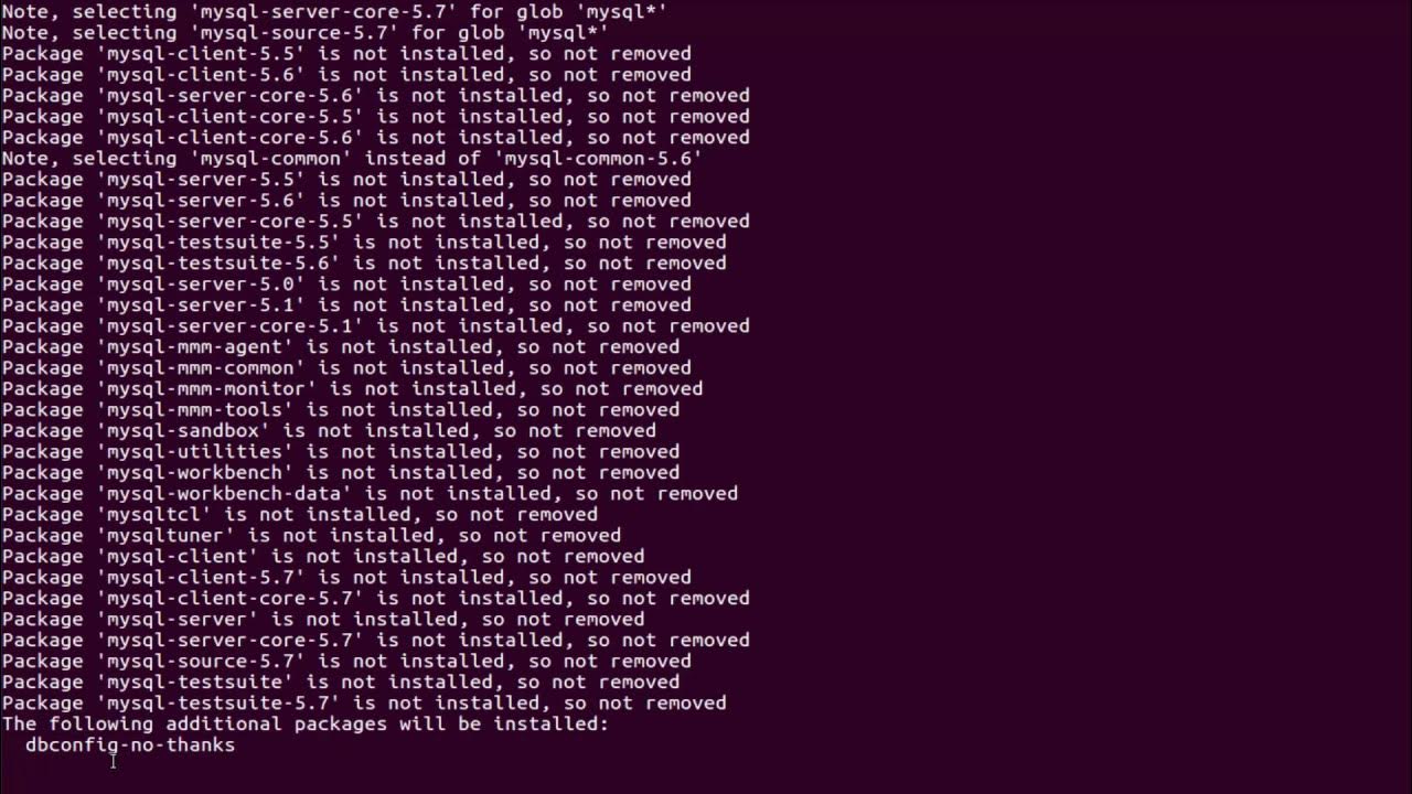 How To Completely Remove MySQL Mariadb on Linux - YouTube